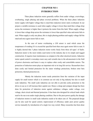 induction motor protection system | PDF