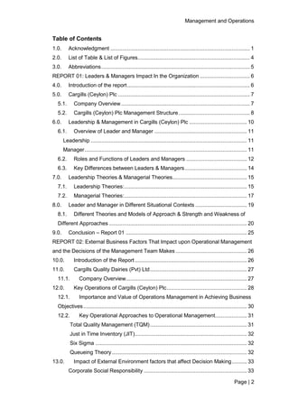 Management Operation | PDF