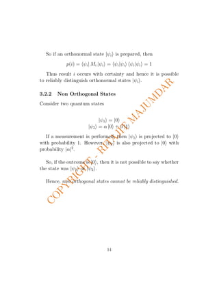 No Cloning Theorem with essential Mathematics and Physics | PDF