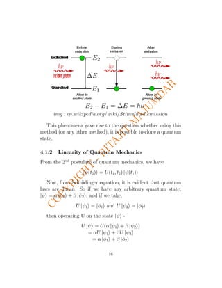 No Cloning Theorem with essential Mathematics and Physics | PDF