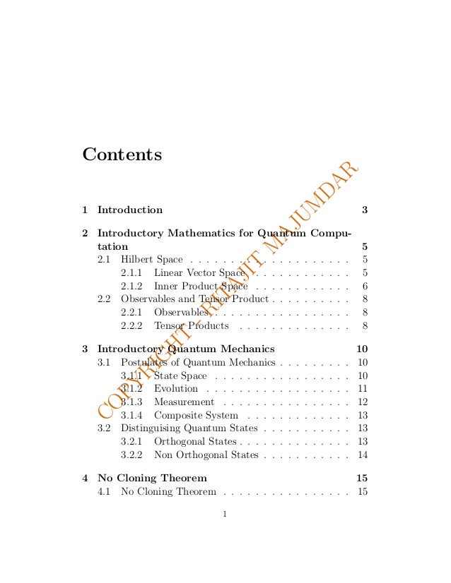 No Cloning Theorem with essential Mathematics and Physics