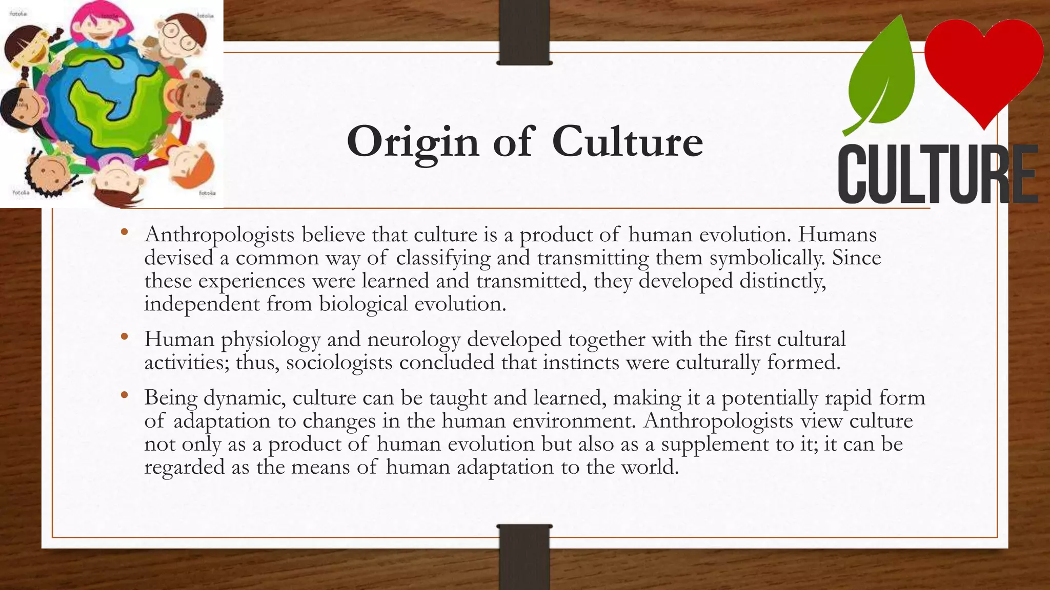 Social Science Report : Module 8 : CULTURE | PPT