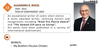 NATIONAL ARTISTSOF PHILIPPINES IN LITERATURE | PPTX