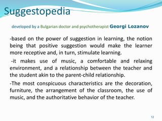 Natural Approach, TPR and Suggestopedia | PPT