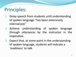 Natural Approach, TPR and Suggestopedia | PPT