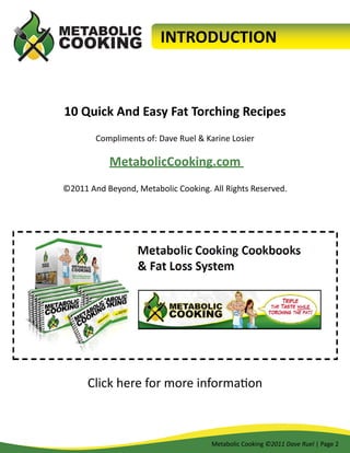 10 Delicious Metabolism Boosting Recipes | PDF