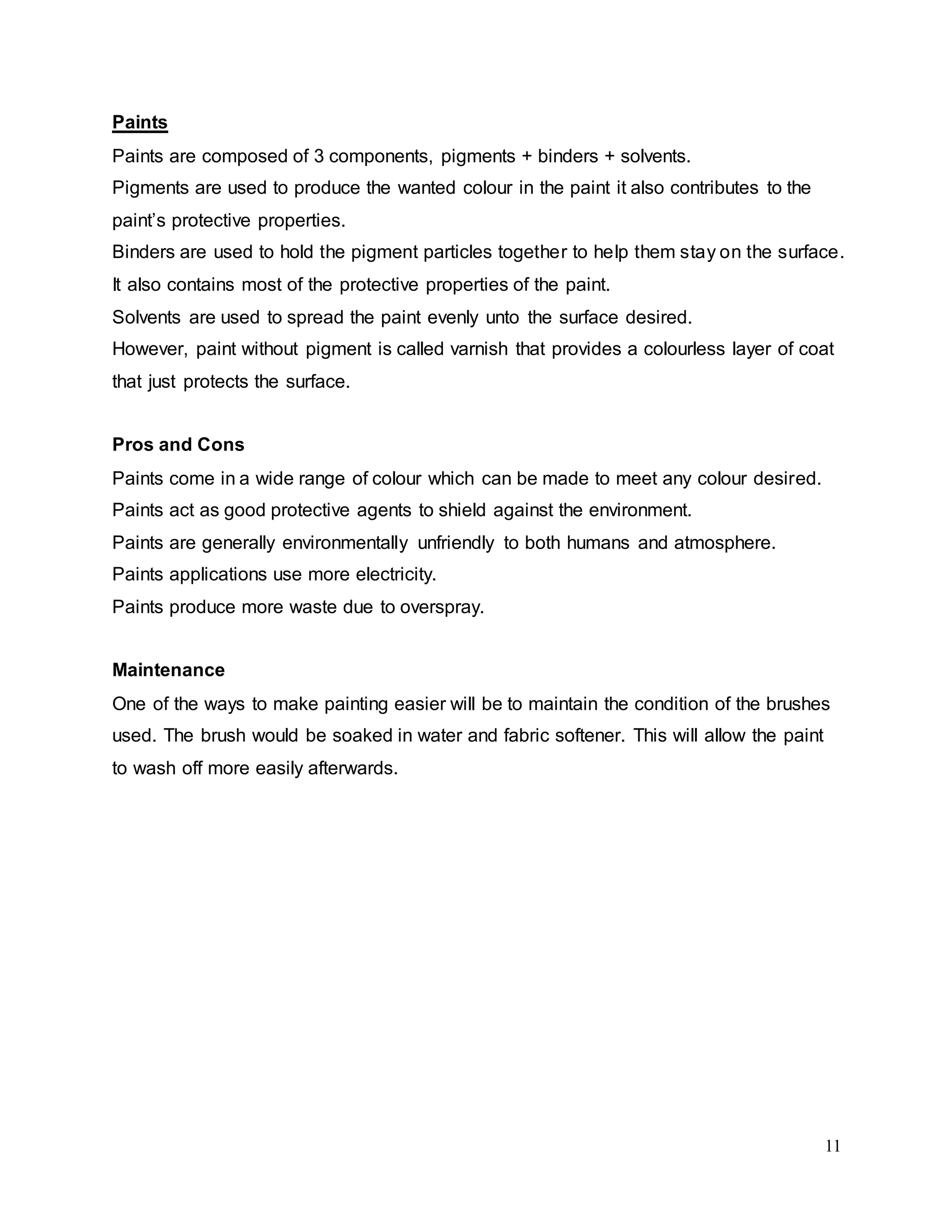 Building materials report 2 | DOCX