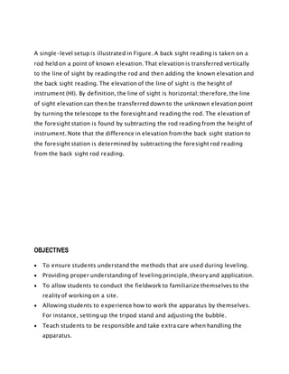 SITE SURVEYING LEVELING | DOCX