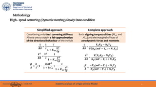 Stability analysis of a Rigid Vehicle Model | PPTX