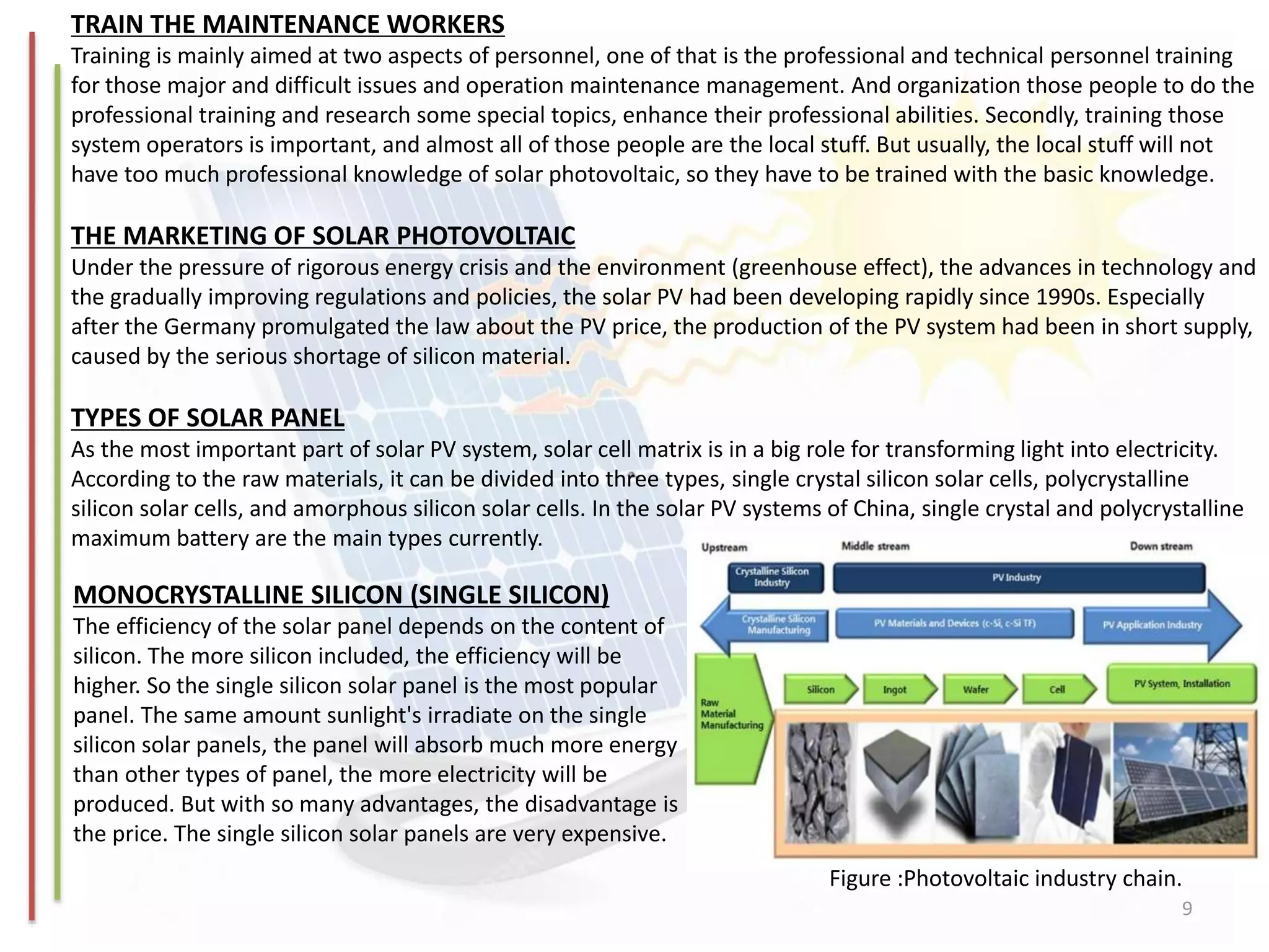 solar photovolatic power system | PPTX