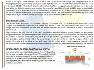 solar photovolatic power system | PPTX