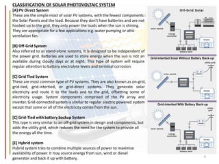 solar photovolatic power system | PPTX