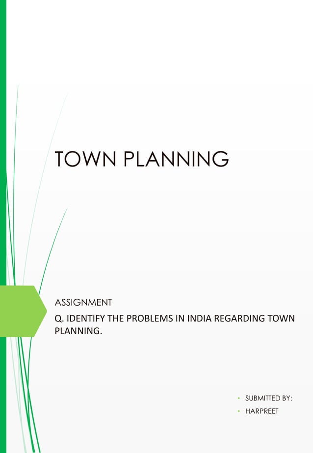 PROBLEMS IN INDIA REGARDING TOWN PLANNING. | PDF