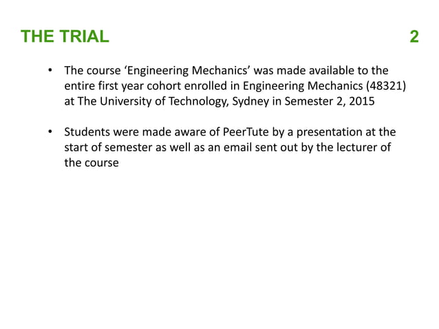 PeerTute Pilot Study Report | PPT