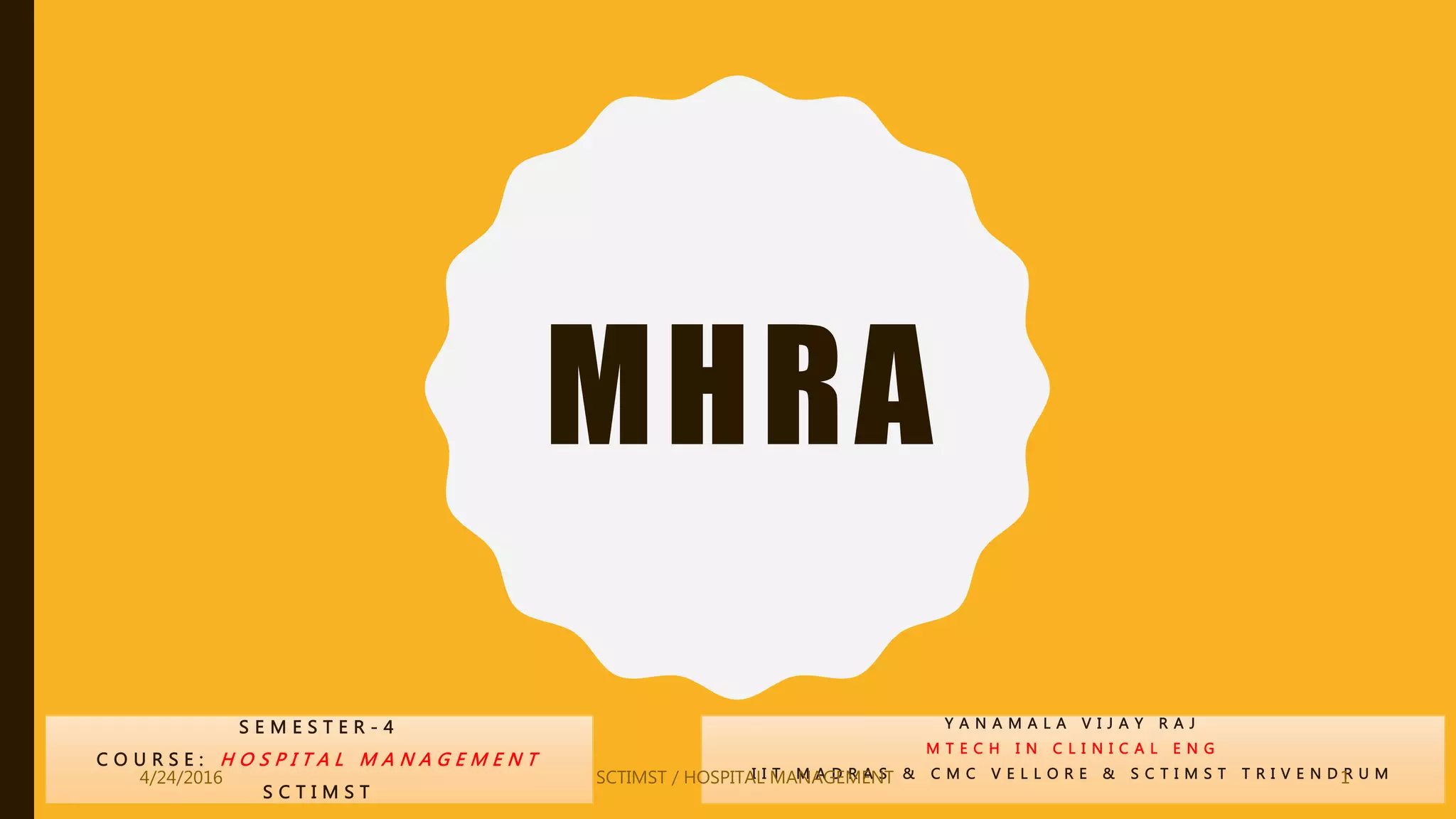 MHRA | PPTX