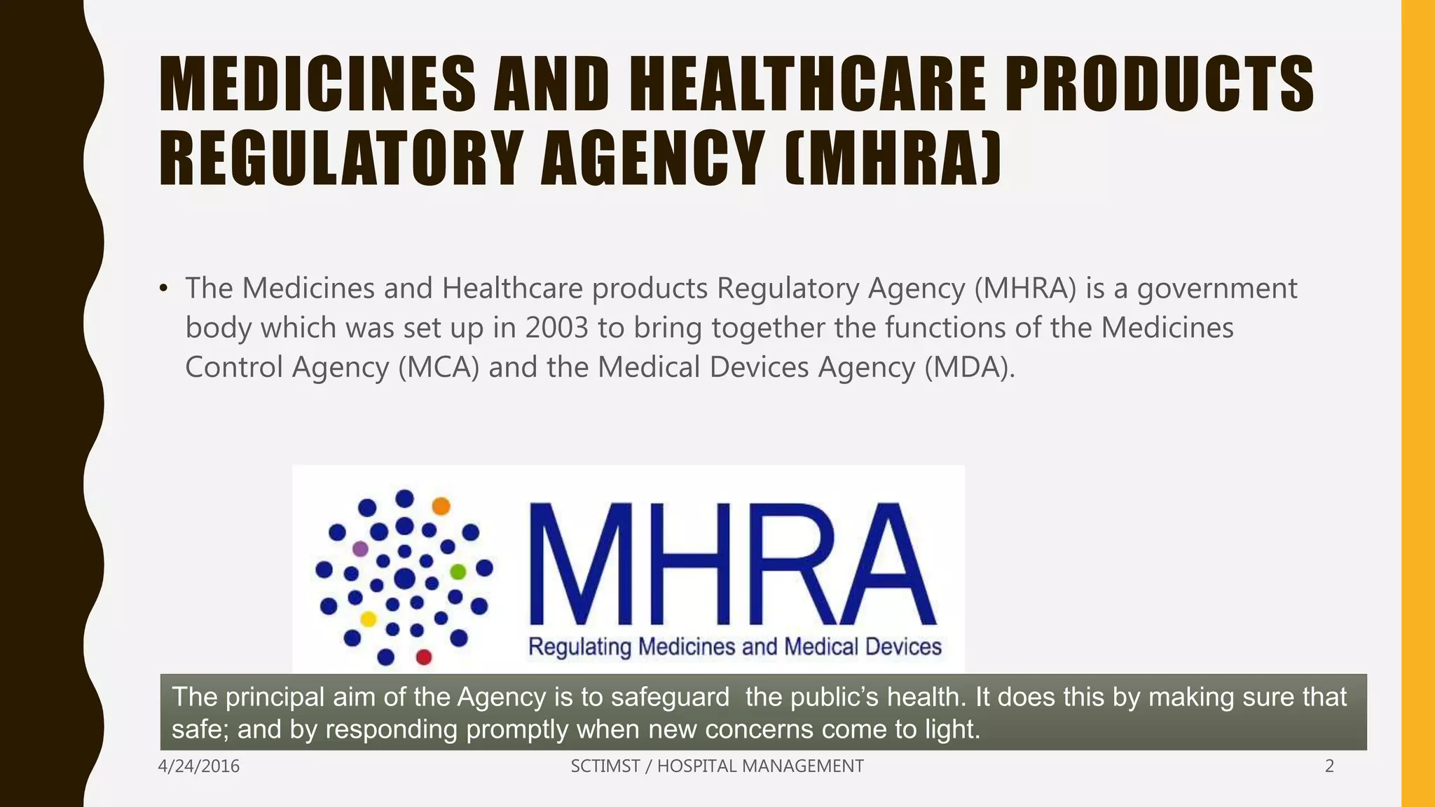 MHRA | PPTX