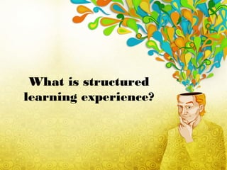 structured learning experiences | PPT
