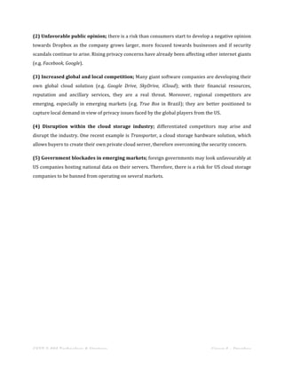 Report 2 - What is the future of dropbox? | PDF