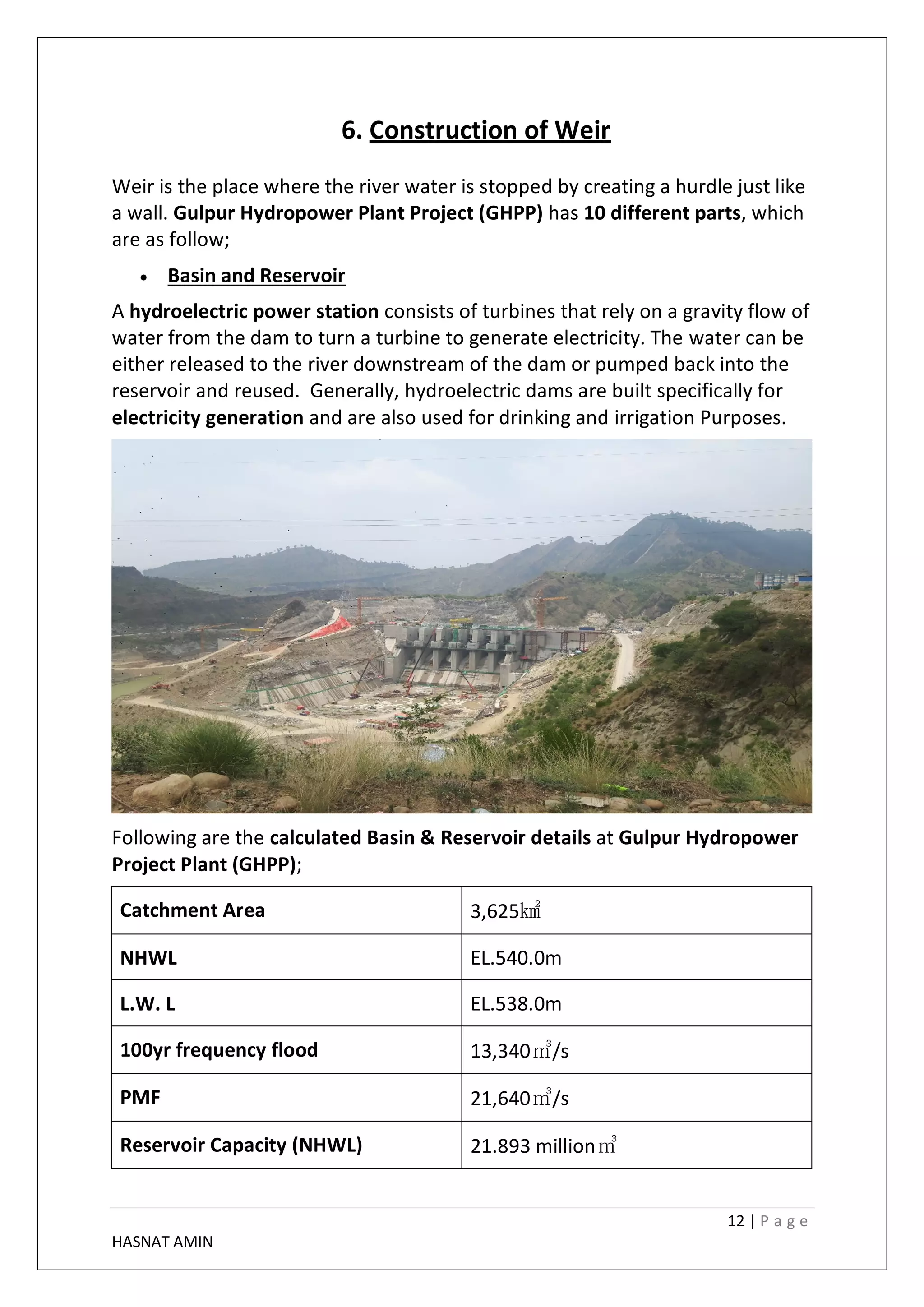 Gulpur Hydropower Plant Project Full Report 2019 | PDF