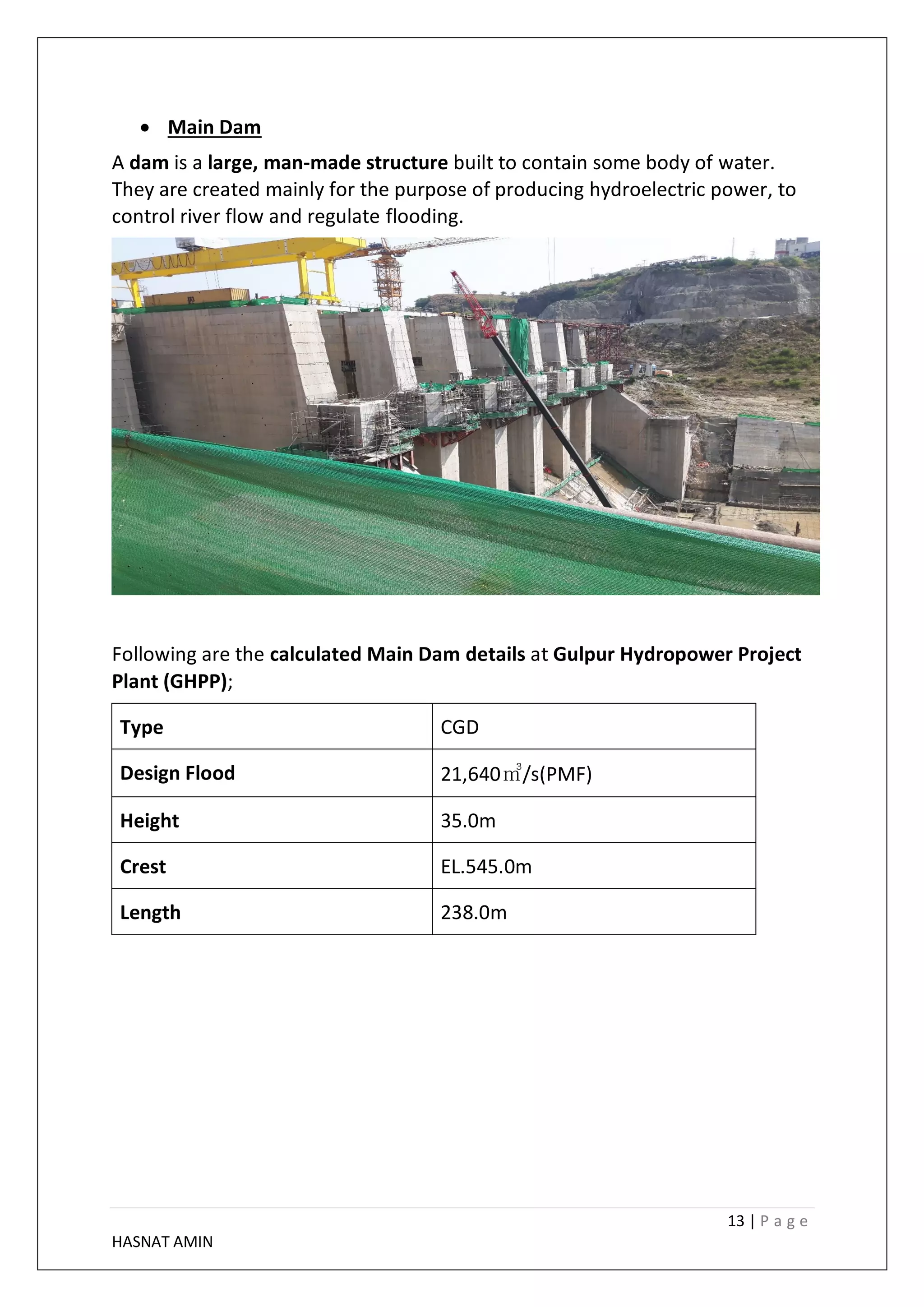 Gulpur Hydropower Plant Project Full Report 2019 | PDF