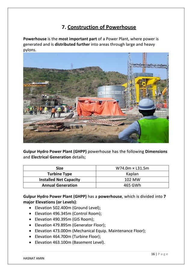 Gulpur Hydropower Plant Project Full Report 2019 | PDF