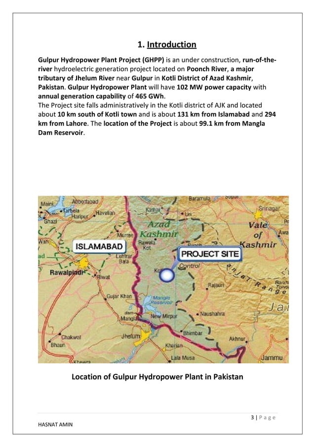 Gulpur Hydropower Plant Project Full Report 2019 | PDF