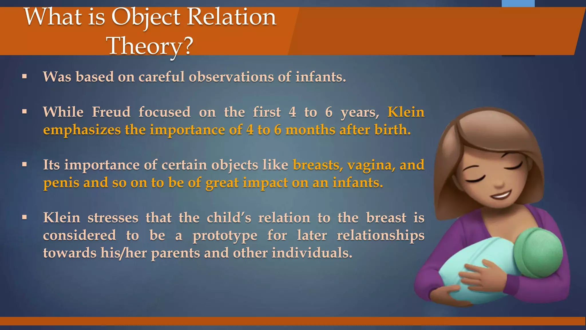Object Relation Theory - Melanie Klein | PPTX