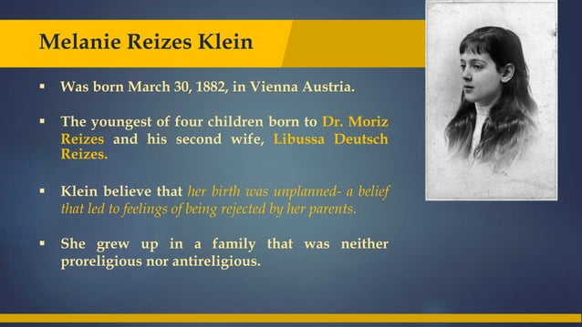 Object Relation Theory Melanie Klein Pptx