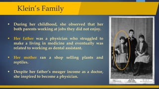 Object Relation Theory - Melanie Klein | PPTX