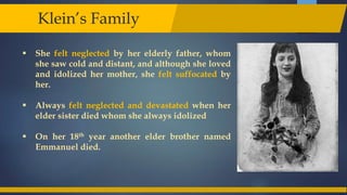 Object Relation Theory - Melanie Klein | PPTX