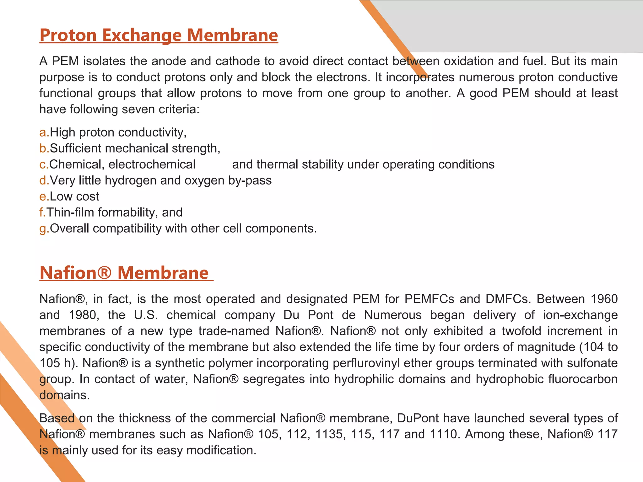 proton exchange membrane fuel cell | PPT