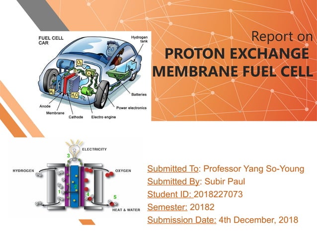 proton exchange membrane fuel cell | PPT | Chemistry | Science