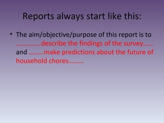 report writing | PPT