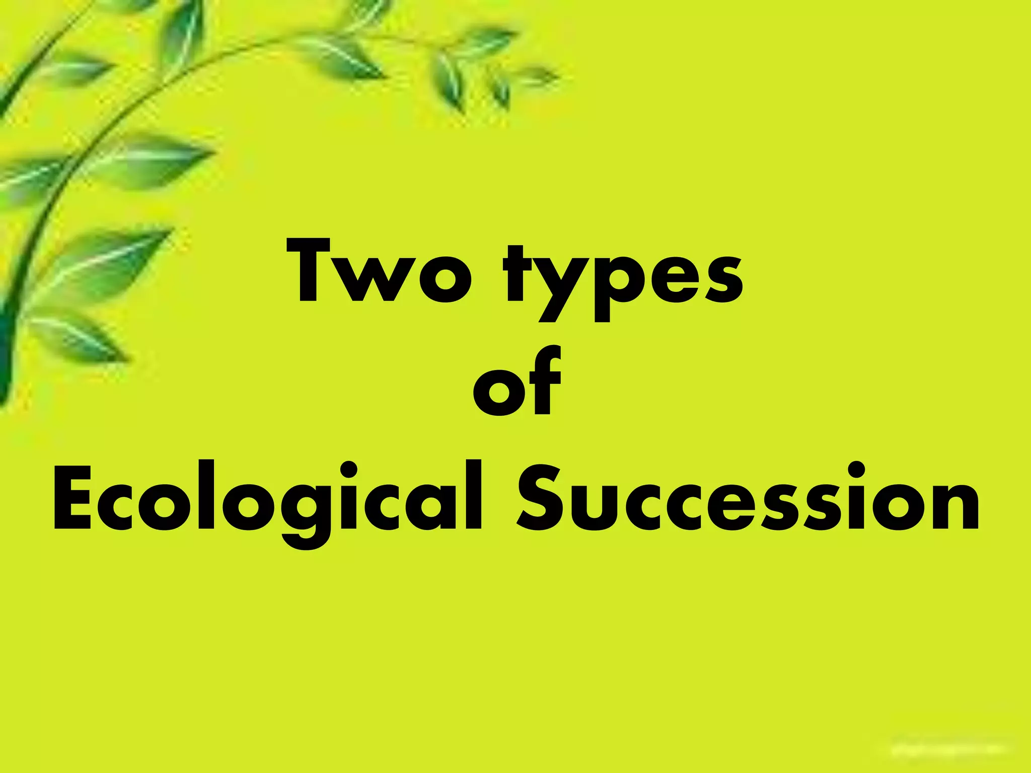 Ecotone and edge effects & ecological succession | PPTX