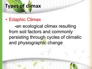 Ecotone and edge effects & ecological succession | PPTX