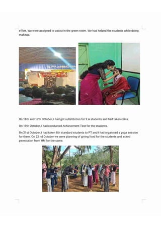 Report 9. Teaching practice report MTTC Pathanapuram | PDF