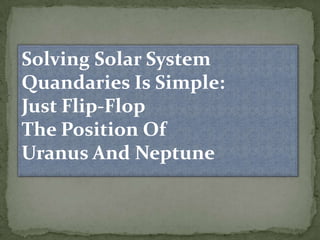 Report about uranus | PPTX | Space and Astronomy | Science