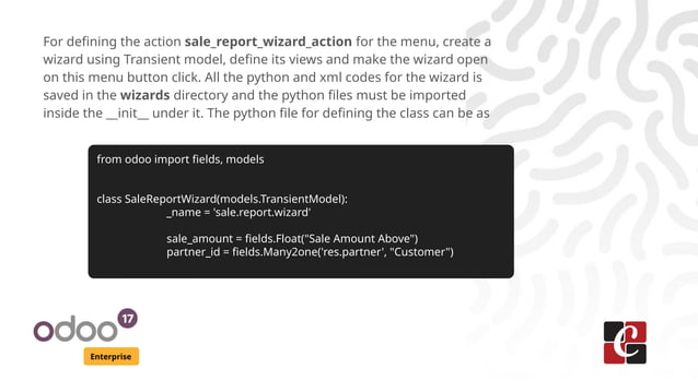 Report Actions In Odoo 17 - Odoo 17 Slides | PPTX