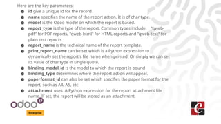 Report Actions In Odoo 17 - Odoo 17 Slides | PPTX