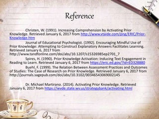 Activating Prior Knowledge | PPTX