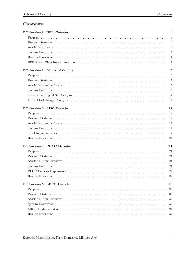 Report Advanced Coding