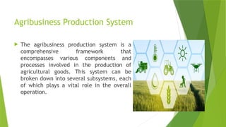 Agricultural Commodity System ( Agribusiness Production) | PPTX