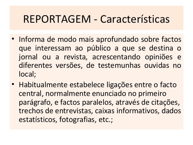 Reportagem Estrutura