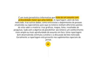 reportagem x notícia.pdf - REPORTAGEM NOTICIA | PDF