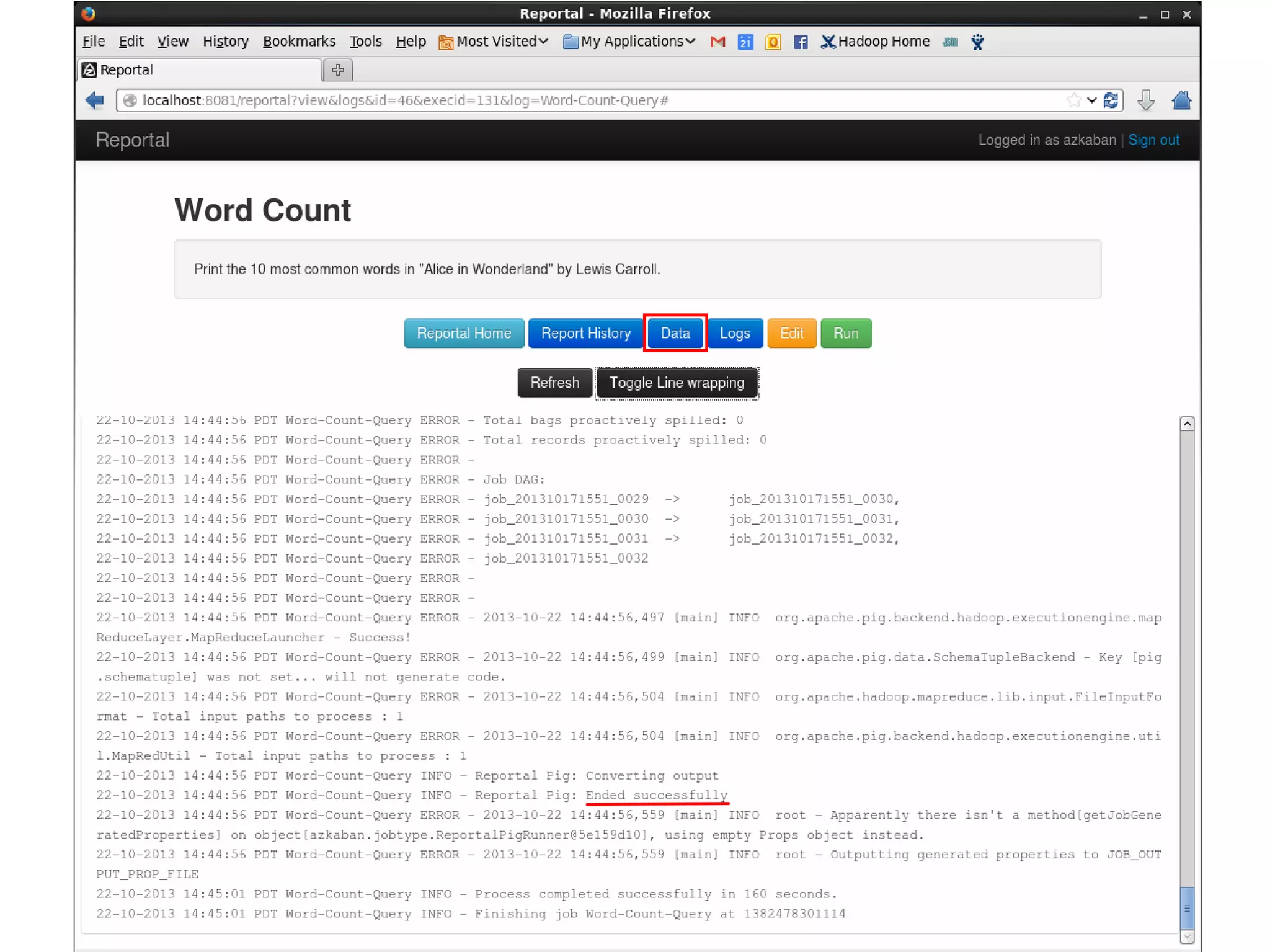 Reportal example | ODP