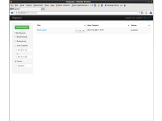 Reportal example | ODP