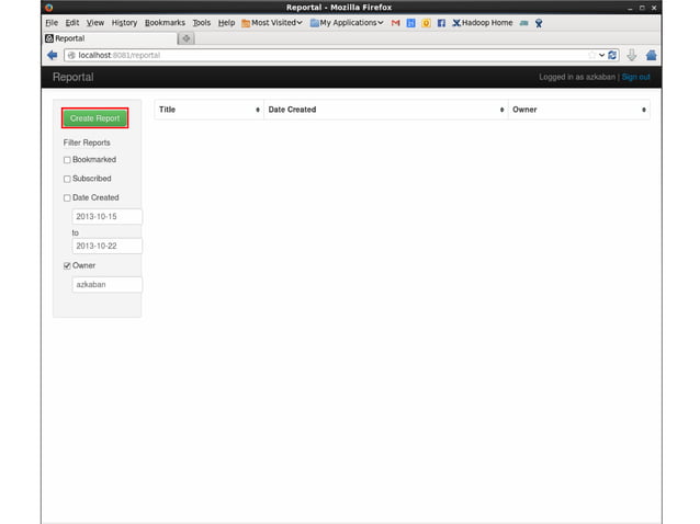 Reportal example | ODP