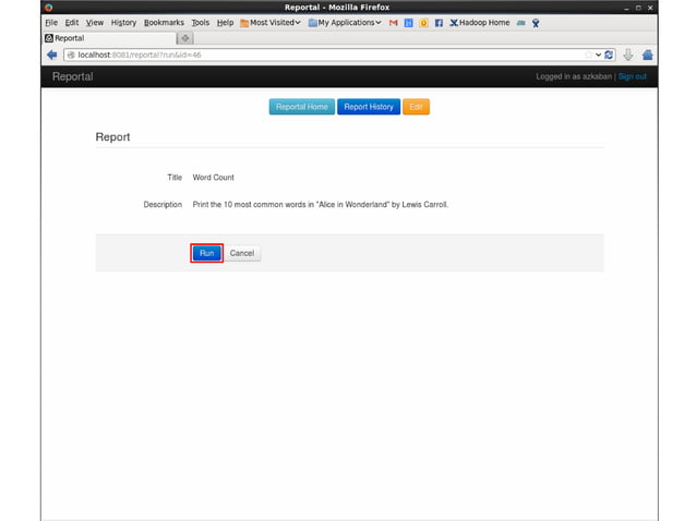 Reportal example | ODP