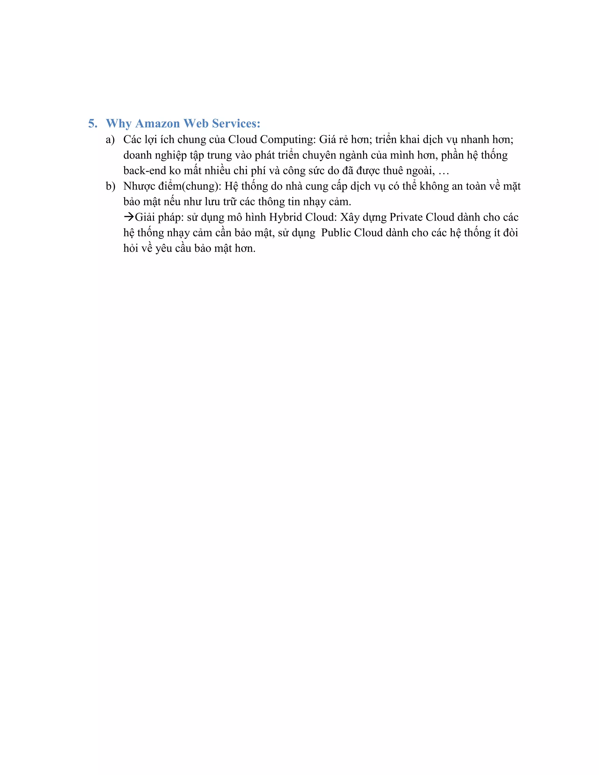 Report amazon web services | PDF