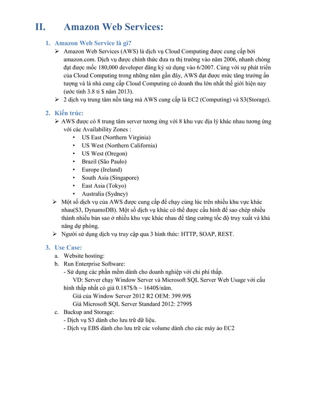Report amazon web services | PDF